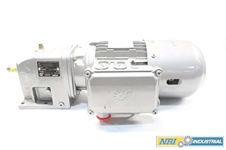 NORD GEAR SK02-80-S/4 CUS BRE10 H L Gear Motor 460V-AC 3/4HP 12.82:1 ...