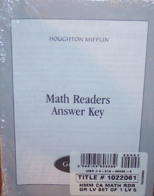 Math Reader, Grade Level Level 5: Houghton Mifflin Mathmatics California (Hmm California Math ...