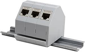 INFAST DIN-rail adapter for one RJ45 keystone module | Expandable For ...