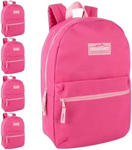 Amazon.com | Trail maker 24 Pack- Classic 17 Inch Backpacks in Bulk ...