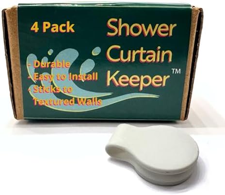 Amazon.com: MiReDe Shower Curtain Keeper | Shower Curtain Clips ...