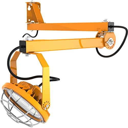 30W LED Loading Dock Lights with 40'' Swing Single Folding Arm, 4200LM ...