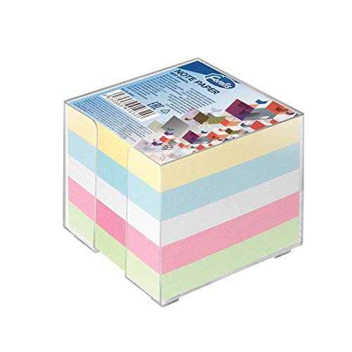 Memo Cube Holder Complete with 90x90mm Full Size Pastel Colours 800 ...