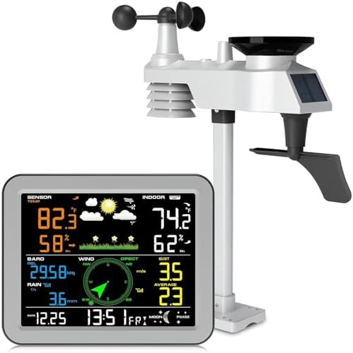 Amazon.com : Logia 7-in-1 Wi-Fi Wireless Weather Station with 10-Day ...
