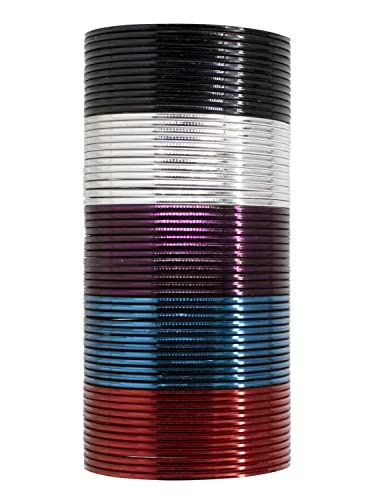 Buy The Golden Cascade Beautiful Plain Shining Metal Bangle / Chudi Set ...