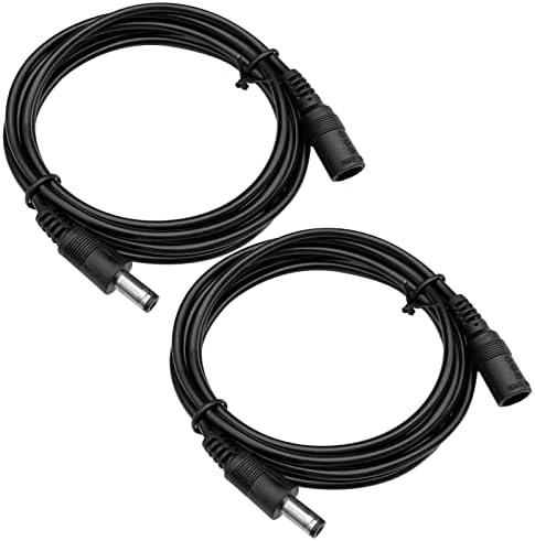 Amazon.com: 2 Pack 6FT DC Extension Cord, 5.5mm x 2.1mm Male to Female ...