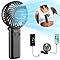 Amazon.com: HandFan Upgraded Handheld Fan, 5 Speeds Strong Airflow Hand ...