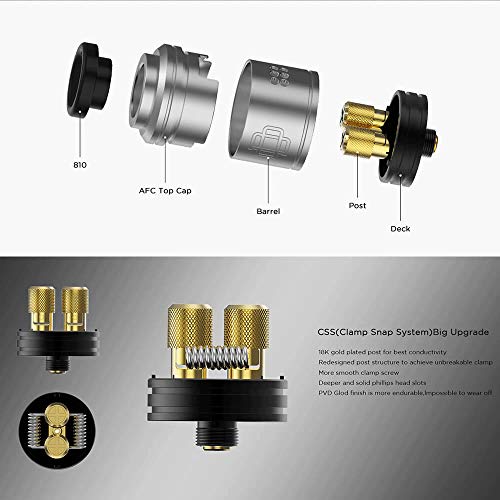 AUGVAPE DRUGA V2 RDA レビュー｜手締め可能？クランプスナップシステム爆煙ドリッパー！ | VAPE Circuit