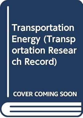 Amazon | Transportation Energy (Transportation Research Record) | Civil