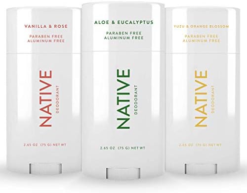 Amazon.com : Native Deodorant - 3 Pack, Aluminum Free, Free of Parabens ...