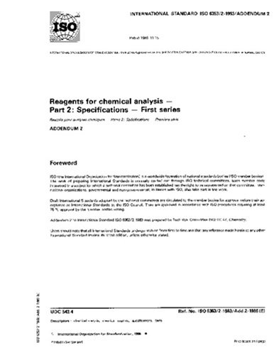 ISO 6353-2/ADD2:1986, Addendum 2 to ISO 6353-2:1983 | Amazon.com.br