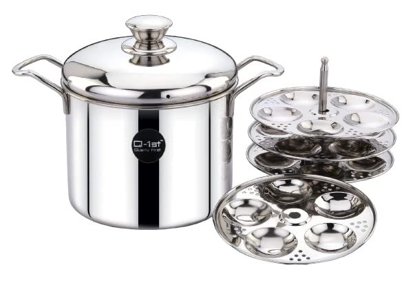 Quality First mini idli cooker Stainless Steel 2 in 1 idli cooker ...