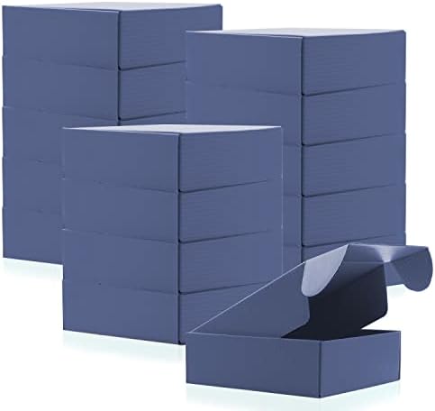 Amazon.com: 15 Pcs Dark Blue Cardboard Boxes Shipping Boxes, Recyclable ...