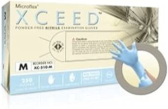 Amazon.co.jp | Microflex XCEED Nitrile Glove, Powder Free, Size: Large ...