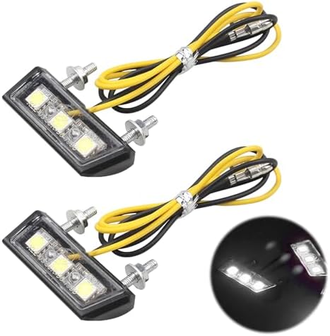 2PCS 12V Led License Plate Light Motorcycle,Universal LED Motorcycle ...