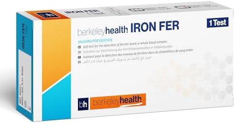Berkeley Health Ferritin Home Test Kit For Anaemia | Detect Iron ...