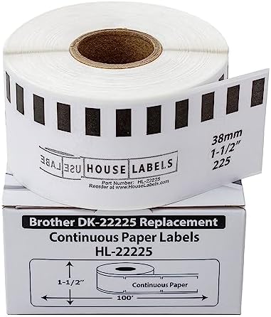 Amazon.com : Prinko-Compatible DK-205 DK-2205 Continuous Paper Labels ...