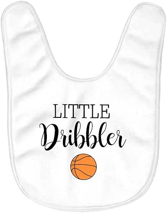Amazon.com: Little Dribbler Baby Bibs - Basketball Baby Feeding Bibs ...