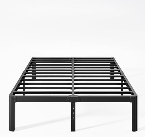 Amazon.com: Nordicbed 12 Inch High Platform Queen Bed Frame No Box ...
