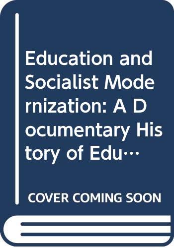 Buy Education and Socialist Modernization (Asian Stds No. 3) Book ...