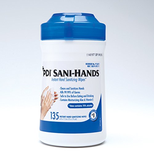 Amazon.com: Sani-Hands Instant Hand Sanitizing Wipes Medium Canister 6 ...