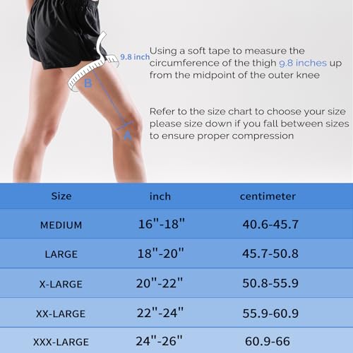 Snapklik.com : ITHW Thigh Compression Sleeve Thigh Brace