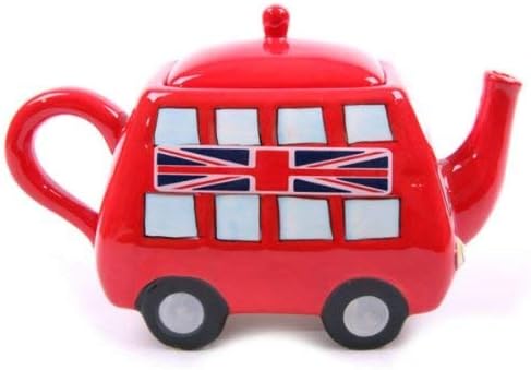 Puckator Routemaster Red Double Decker Bus Teapot (500ml), Ceramic ...