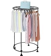 Amazon.com: ZOUXIKOU Rotatable Round Garment Rack, Adjustable Clothing ...