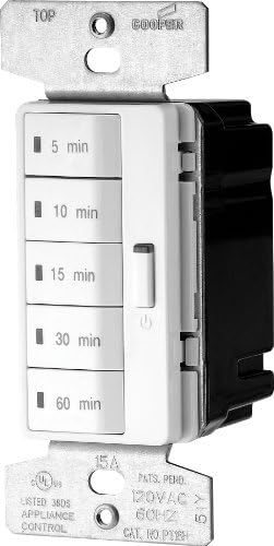 EATON PT18M-W-K Accell Core Programmable Timer, 120 V, 5, 10, 15, 30 ...