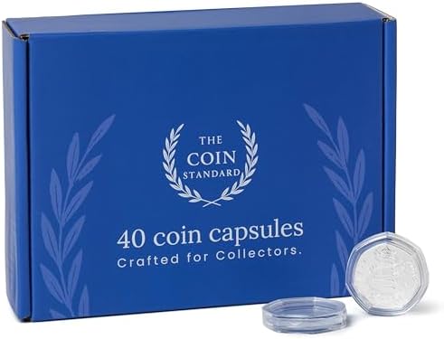 The Coin Standard 40x 50p Coin Capsules – Custom Heptagonal Fit 50 ...