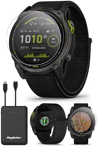 Amazon.com: Garmin Enduro 3, Solar, Sapphire Multisport GPS Smartwatch ...