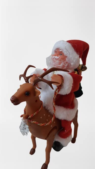 Musical Santa Battery Operated (Pack of 1) Jingle Bell Singing Santa ...