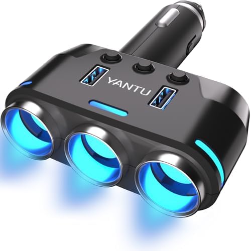 Amazon.com: Car Cigarette Lighter Splitter, Self-Recovery Fuse ...