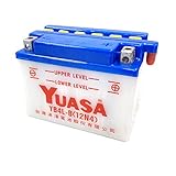 ・ブランド:台湾ユアサ (TAIWAN YUASA)・製造元:YUASA・製造元/メーカー部品番号:YB4L-B・信頼のユアサです。(輸入品）液入。ご使用前に充電が必要となります。・サイズ:(L)約120mm×(W)約70mm×(H)約92...