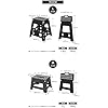 Amazon｜WEIMALL 踏み台 折りたたみ 軽量 高さ22cm 折りたたみチェア ステップ スツール 耐荷重150kg 大人/子供兼用 コンパクト 収納 （Mサイズ・ブラック）｜ウェイ ...