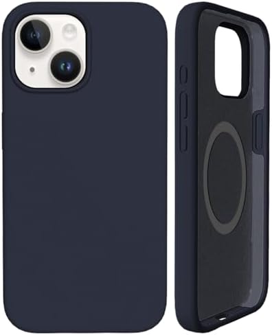 Totem Silicone Magring iPhone 15 Cover Case, Navy Blue | 1 Ft Drop ...