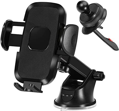 Hoppac Car Phone Holder,3 in 1 Universal Car Phone Mount Windscreen ...