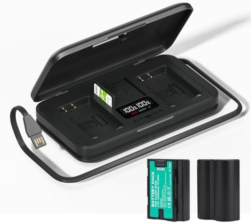 K&F Concept NP-W235 Battery and Charger, 2 Pack Replacement Batteries ...