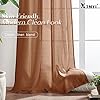 Amazon.com: XTMYI Terracotta Rust Colored Sheer Curtain Panels for ...