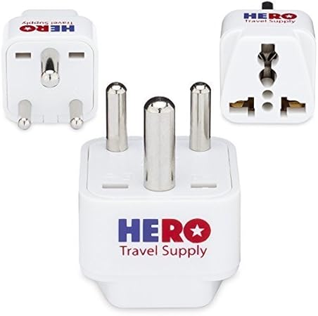 Amazon.com: Premium US to India Power Adapter Plug (Type D, 3 Pack ...