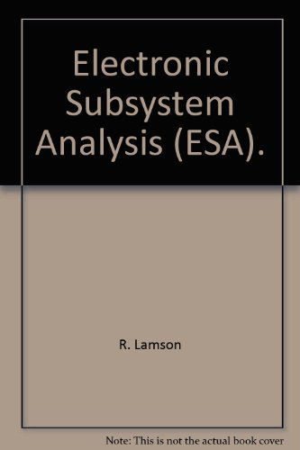 Electronic Subsystem Analysis (ESA).: R. Lamson: Amazon.com: Books