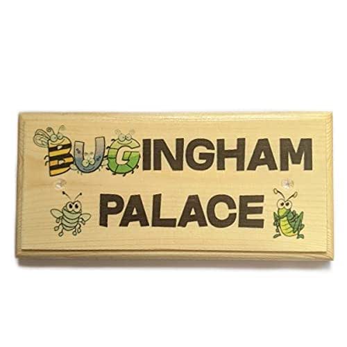 Bugingham Palace Sign, Bug Hotel Sign, Insect House Plaque, Gardeners ...