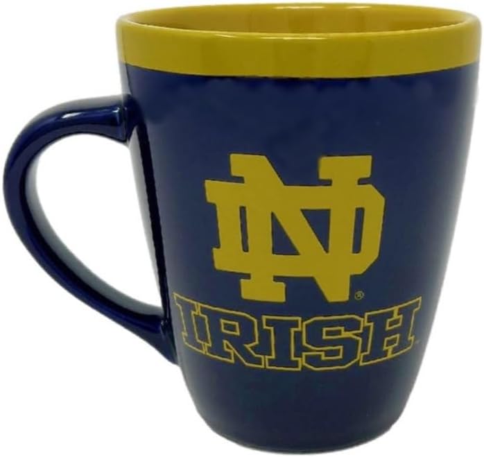 Amazon.com: RFSJ Notre Dame Fighting Irish Sculpted Ceramic Coffee Mug ...