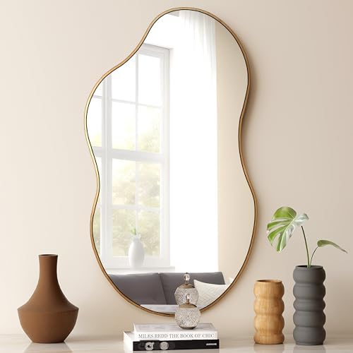 Amazon.com: SHYFOY Irregular Wall Mirror Decorative, Asymmetrical ...