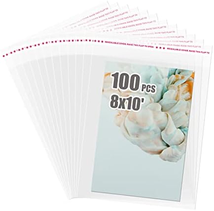 Amazon.com: Egofine Self Sealing Cellophane Bags 100 PCS Clear ...