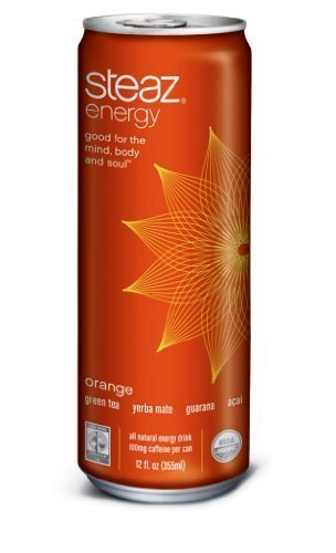 Amazon.com : Steaz Energy Drink Orange, 12-Ounce Cans (Pack of 24 ...