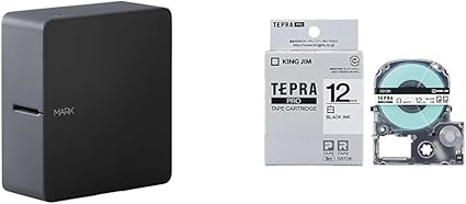 Amazon | 【セット買い】キングジム(Kingjim) ラベルプリンター スマホ専用 「テプラ」PRO MARK SR-MK1-BK (対応ラベル幅:4-24mm幅) + キングジム ...