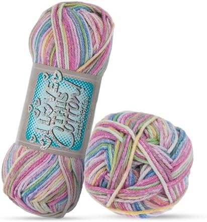 Amazon.com: I Love This Cotton Medium Yarn for Crocheting & Knitting ...