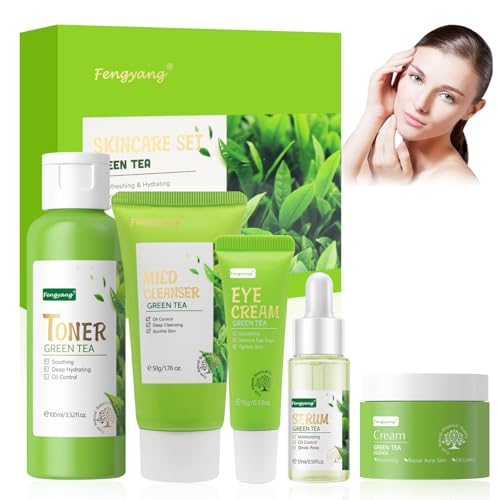 Fengyang Green Tea Skincare Set, Skincare Gift Set For Teenage Girls ...
