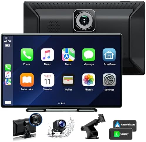 Amazon.com: Seicane Carplay with 4K Dash cam Wireless Apple Carplay and ...
